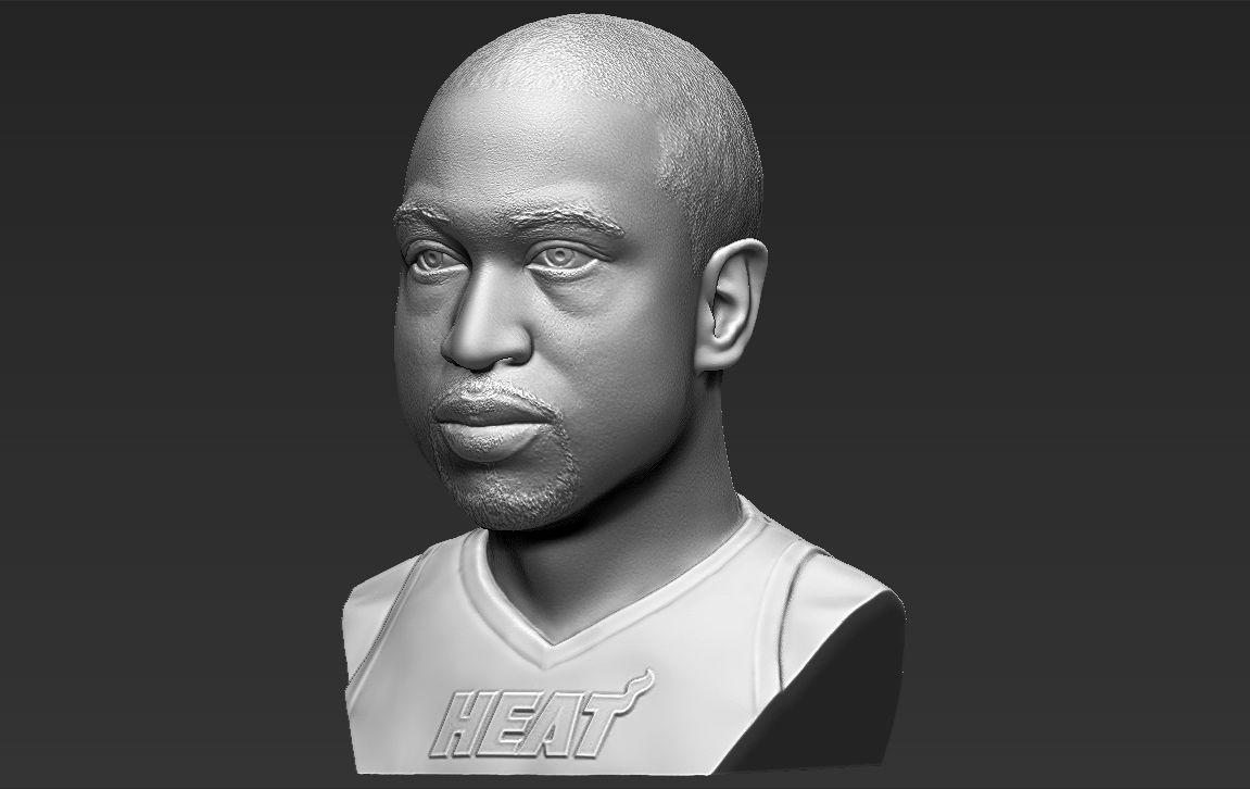 Файл 3D Dwyane Wade bust 3D printing ready stl obj formats 👤 ・Дизайн 3D ...