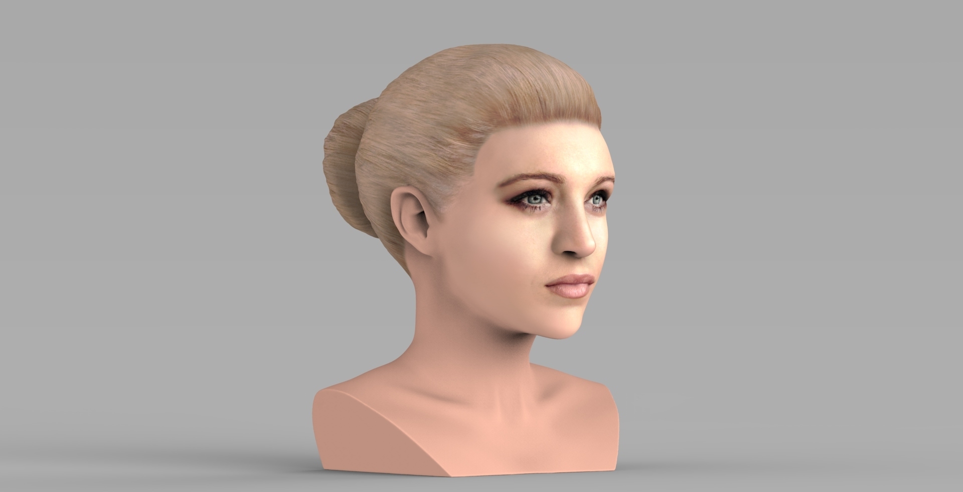 STL file Beautiful woman bust ready for full color 3D printing TYPE 2 👩 ...