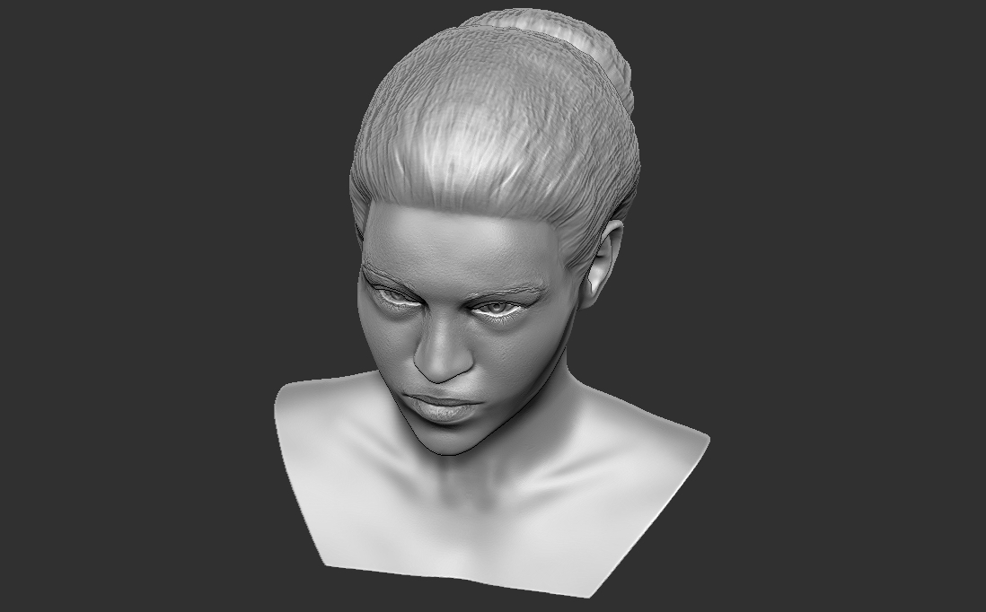 STL file Beautiful woman bust ready for full color 3D printing TYPE 2 👩 ...