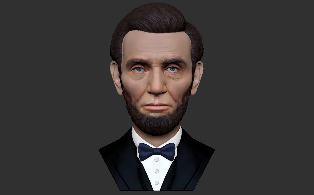3D file Abraham Lincoln bust ready for full color 3D printing 👤 ・3D ...