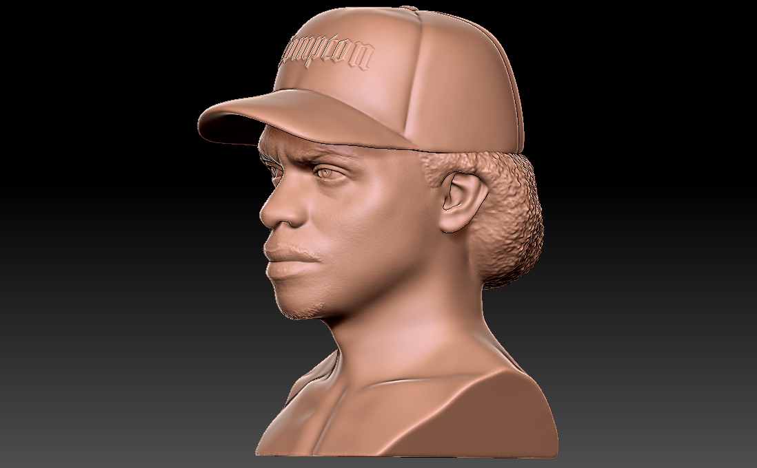 Файл STL Eazy-E bust for 3D printing 👤 (OBJ)・Дизайн 3D-печати для ...