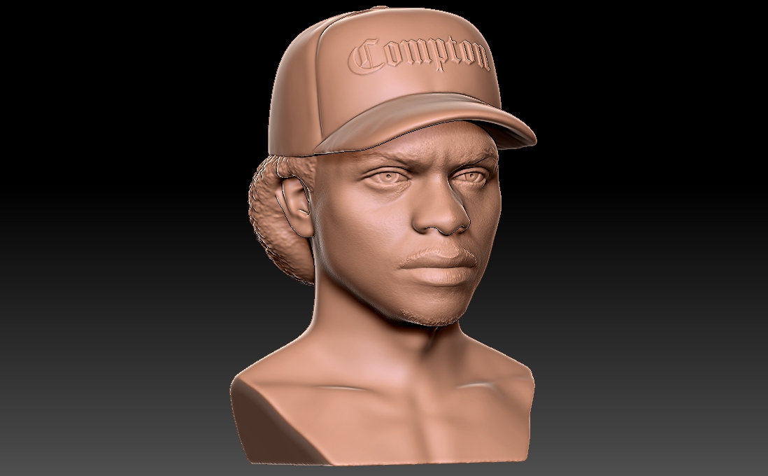 Файл STL Eazy-E bust for 3D printing 👤 (OBJ)・Дизайн 3D-печати для ...