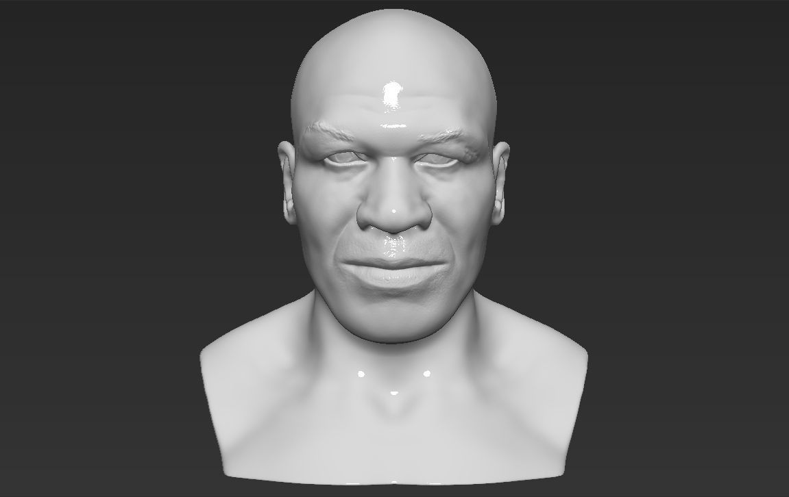 STL file Mike Tyson bust ready for full color 3D printing 👤・3D ...
