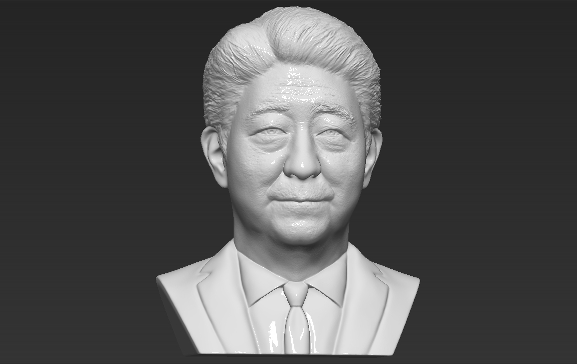 3D file Shinzo Abe bust 3D printing ready stl obj formats 👤 ・Template ...