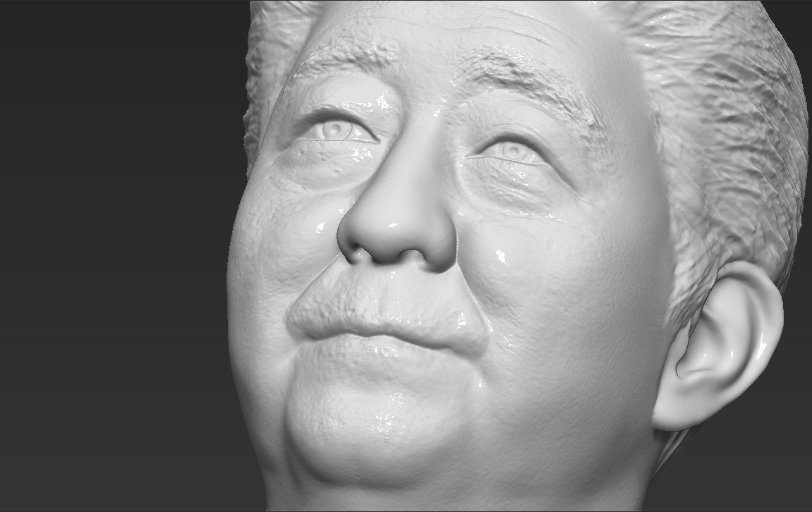 3D file Shinzo Abe bust 3D printing ready stl obj formats 👤 ・Template ...