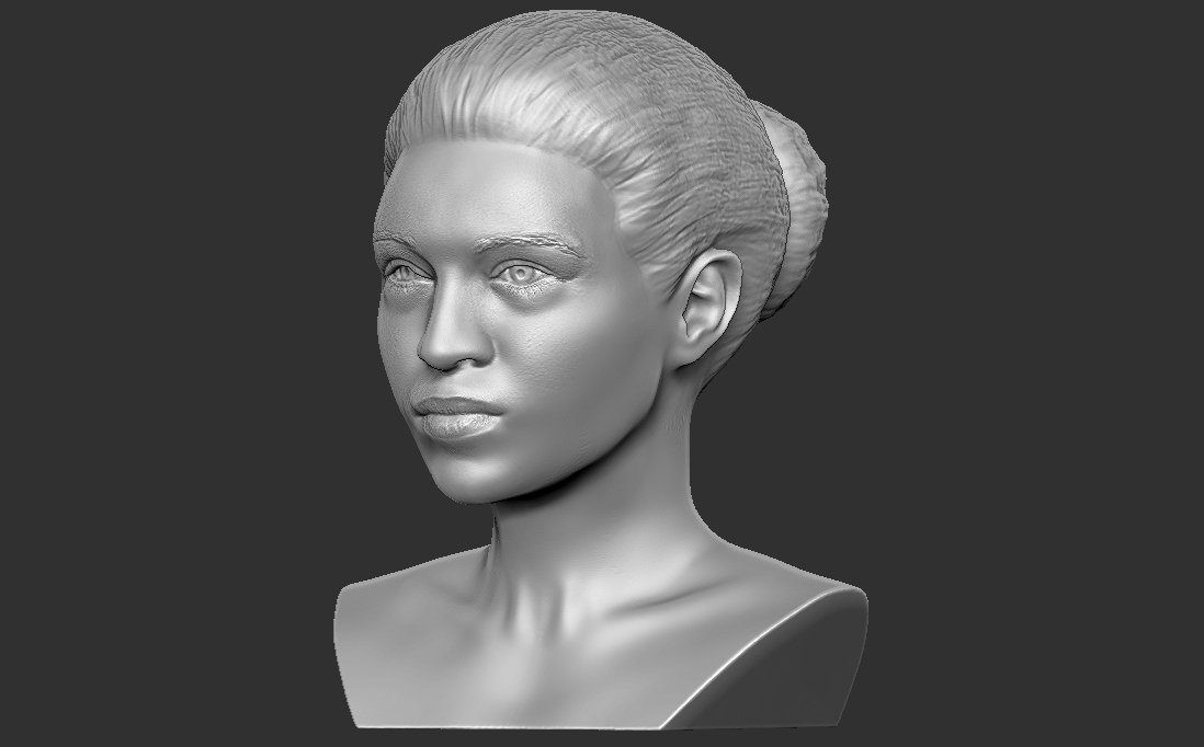 STL file Beautiful woman bust ready for full color 3D printing TYPE 2 👩 ...
