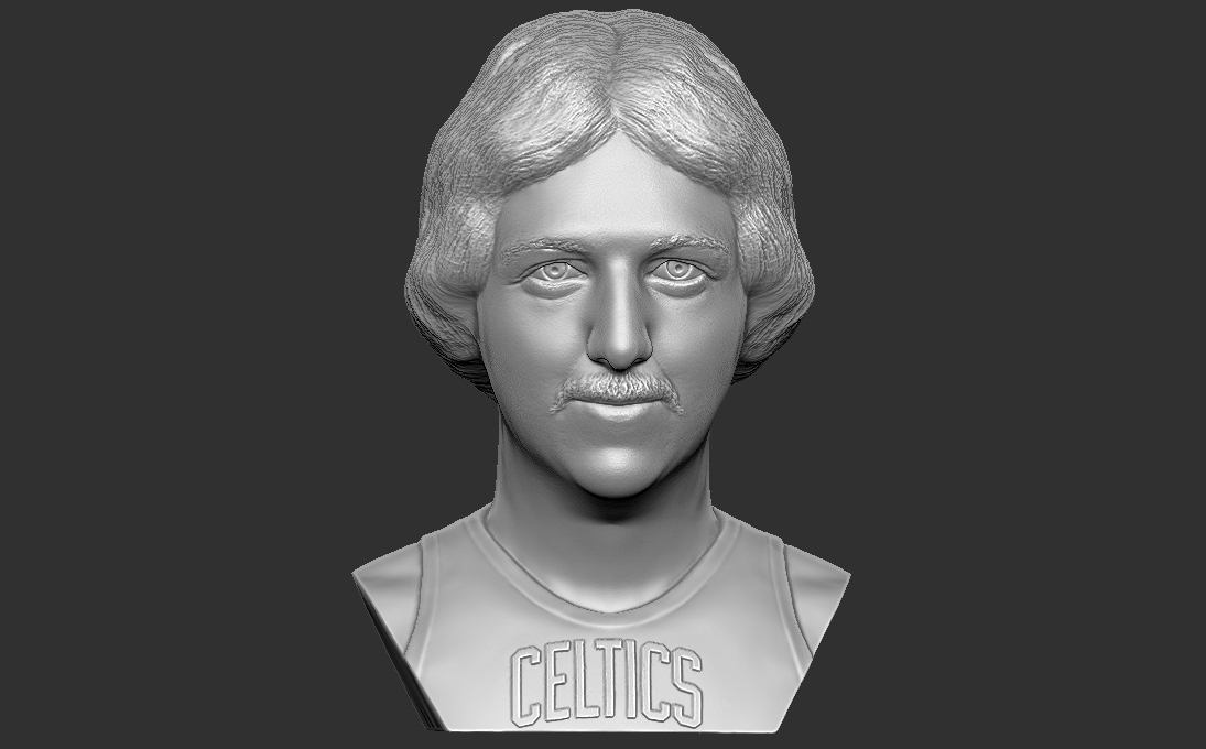 3D file Larry Bird bust 3D printing ready stl obj formats 🐦 ・3D ...