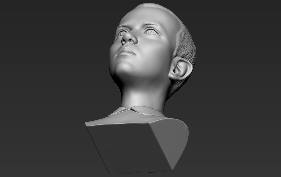 3D file Eleven Stranger Things bust 3D printing ready stl obj formats 👤 ...