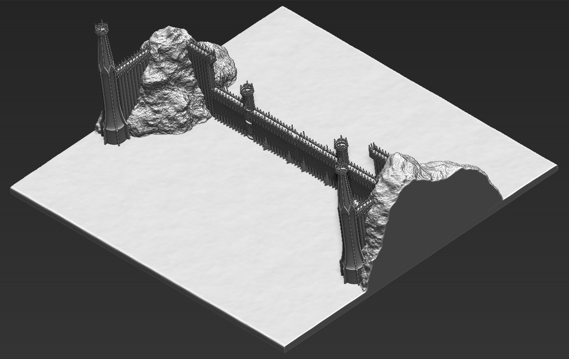 Fichier STL La Porte Noire du Mordor du Seigneur des Anneaux stl obj 🧙 ...