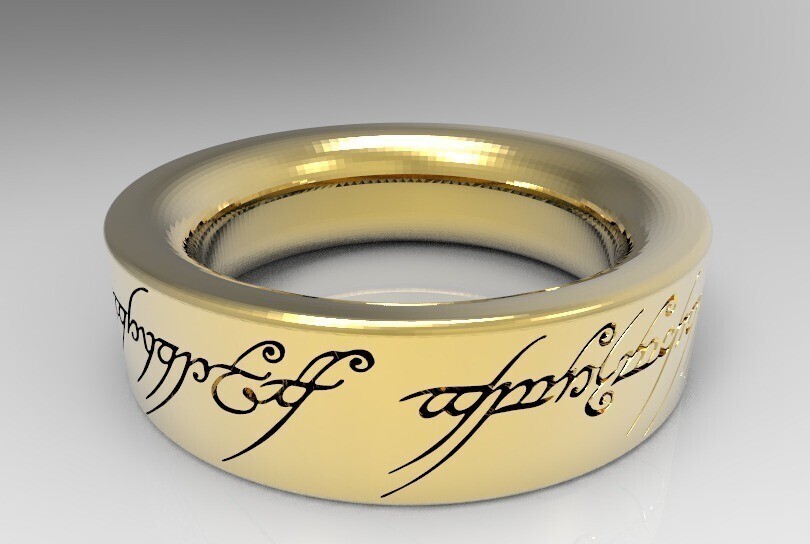 STL file Sauron's Ring - The Lord of the Rings 💍 ・3D printable model to ...