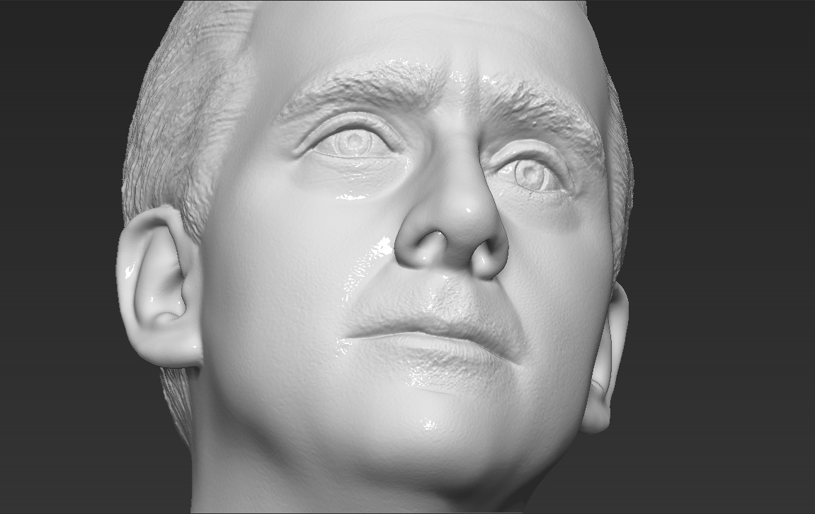 3D file Michael Scott The Office bust 3D printing ready stl obj formats ...