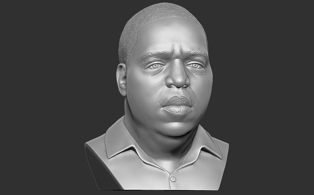 3D file The Notorious B.I.G. bust 3D printing ready stl obj formats 👤 ...
