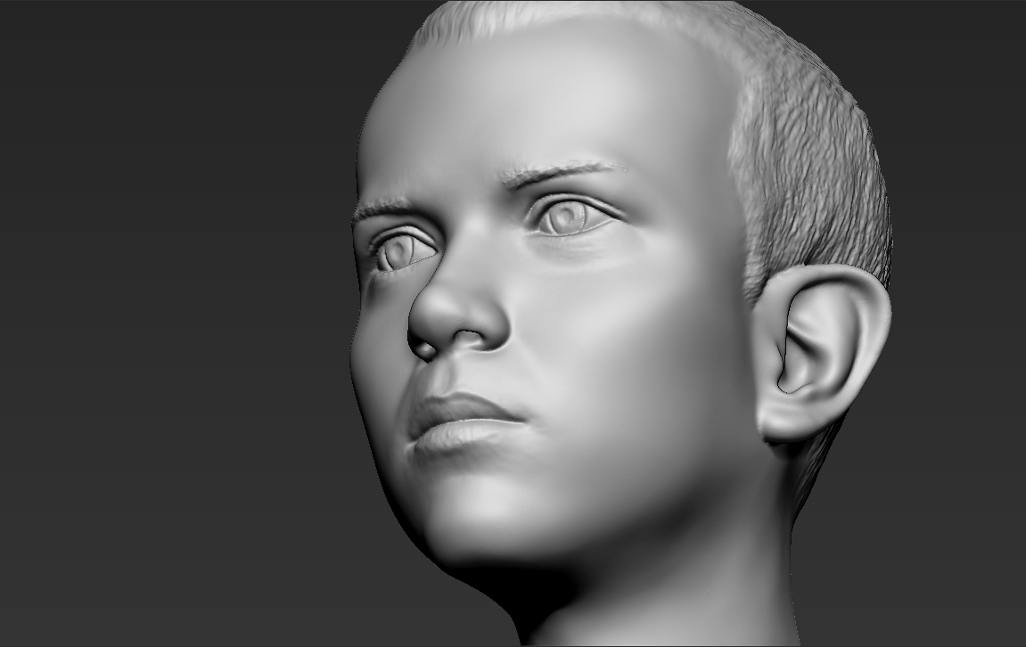 3D file Eleven Stranger Things bust 3D printing ready stl obj formats 👤 ...