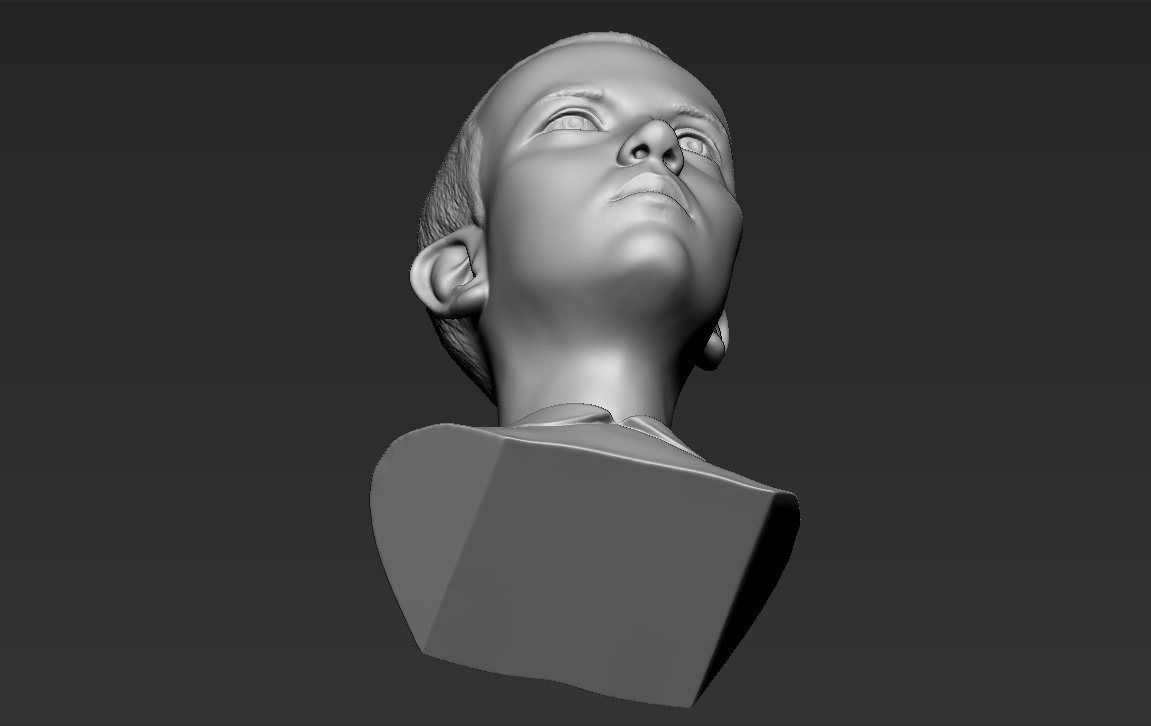3D file Eleven Stranger Things bust 3D printing ready stl obj formats 👤 ...