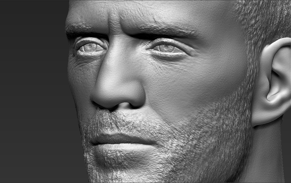 Fichier 3D Buste Jason Statham impression 3D formats stl obj prêts à l ...
