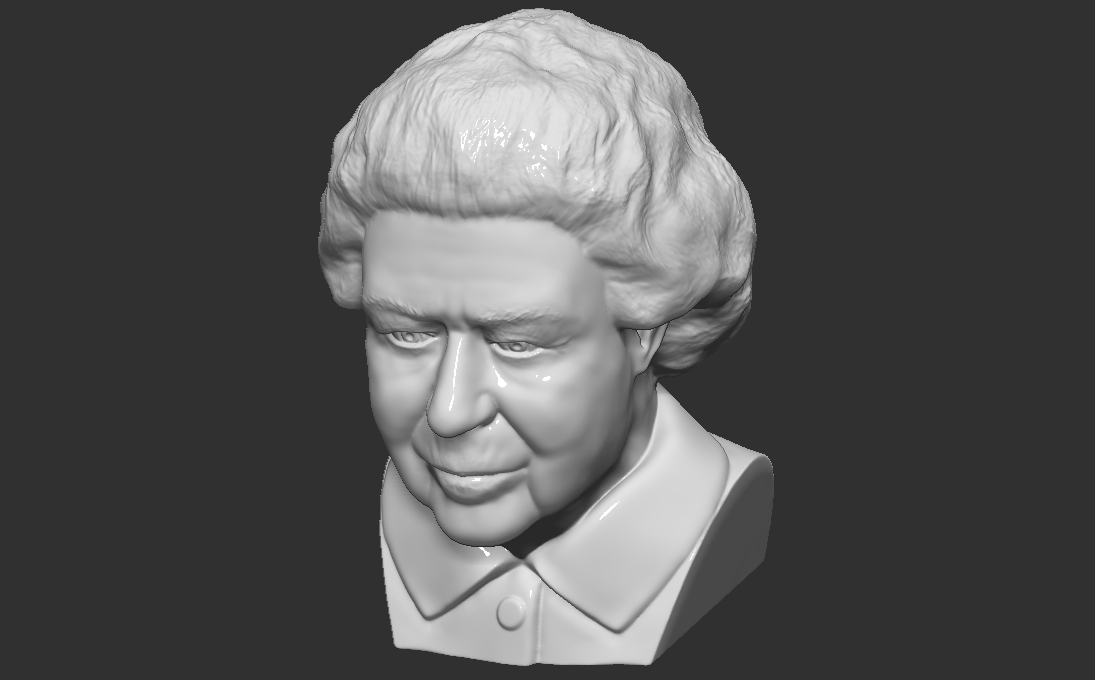 STL file Queen Elizabeth II bust 3D printing ready stl obj 👸 (OBJ)・3D ...