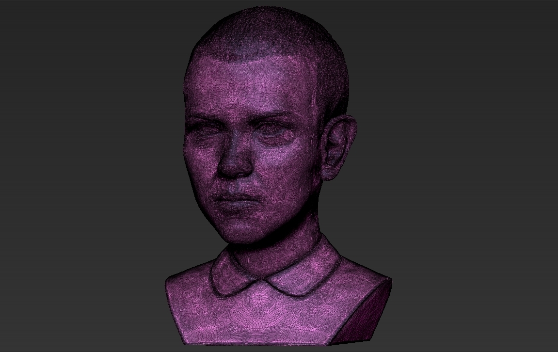 3D file Eleven Stranger Things bust 3D printing ready stl obj formats 👤 ...
