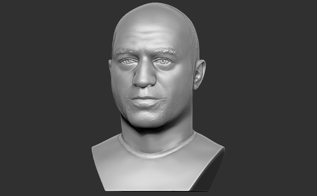 OBJ file Joe Rogan bust for 3D printing 👤 ・3D print design to download ...