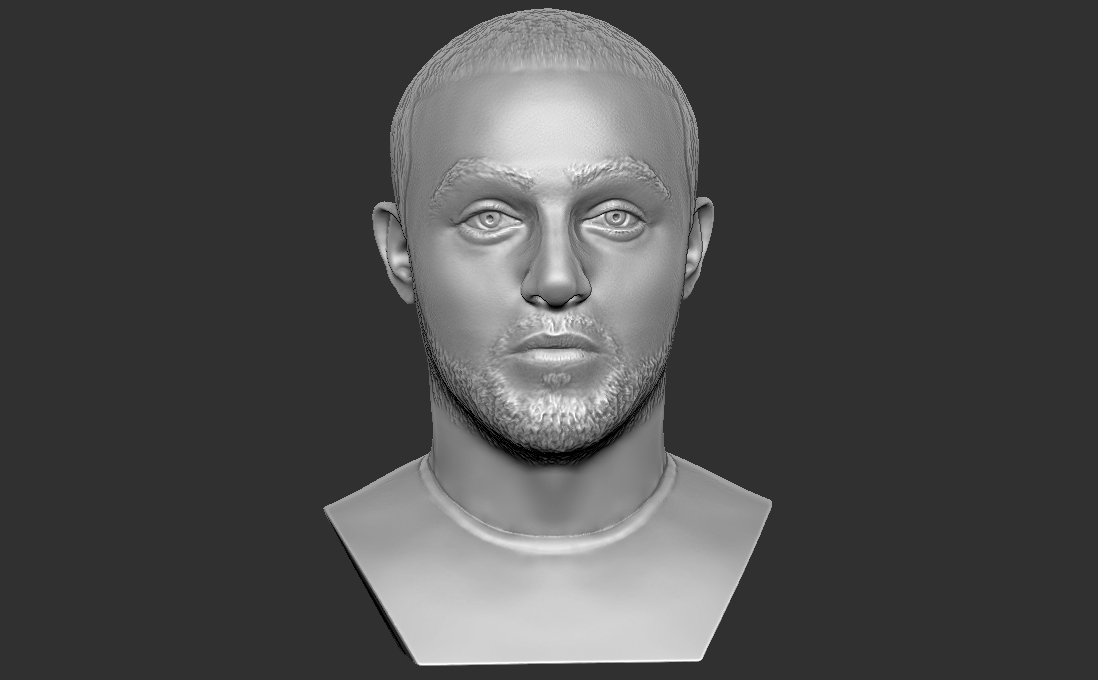 STL file Mac Miller bust for 3D printing 👤 (OBJ)・3D printing model to ...