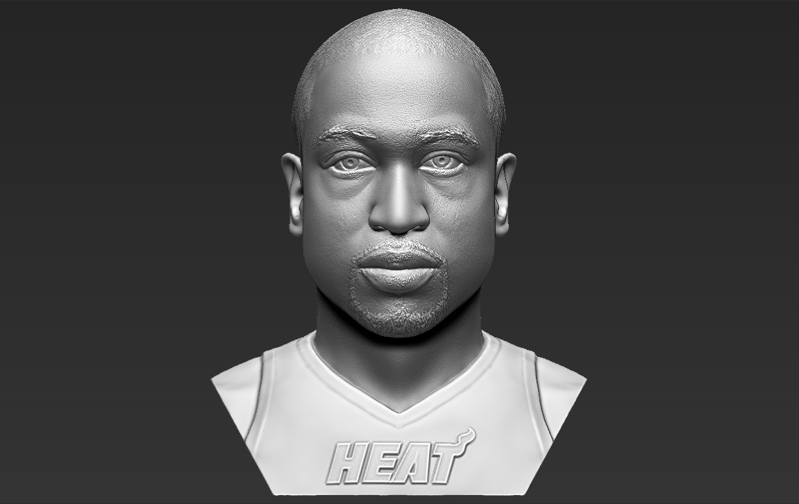 Файл 3D Dwyane Wade bust 3D printing ready stl obj formats 👤 ・Дизайн 3D ...