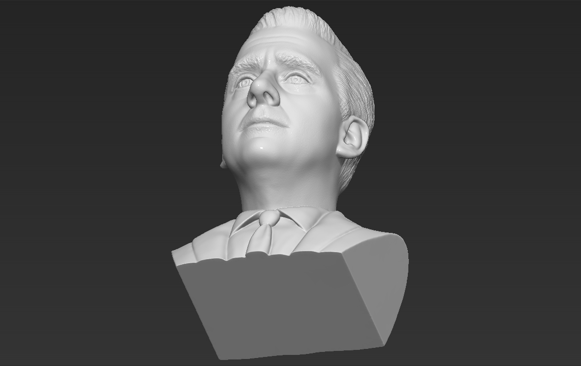 3D file Michael Scott The Office bust 3D printing ready stl obj formats ...