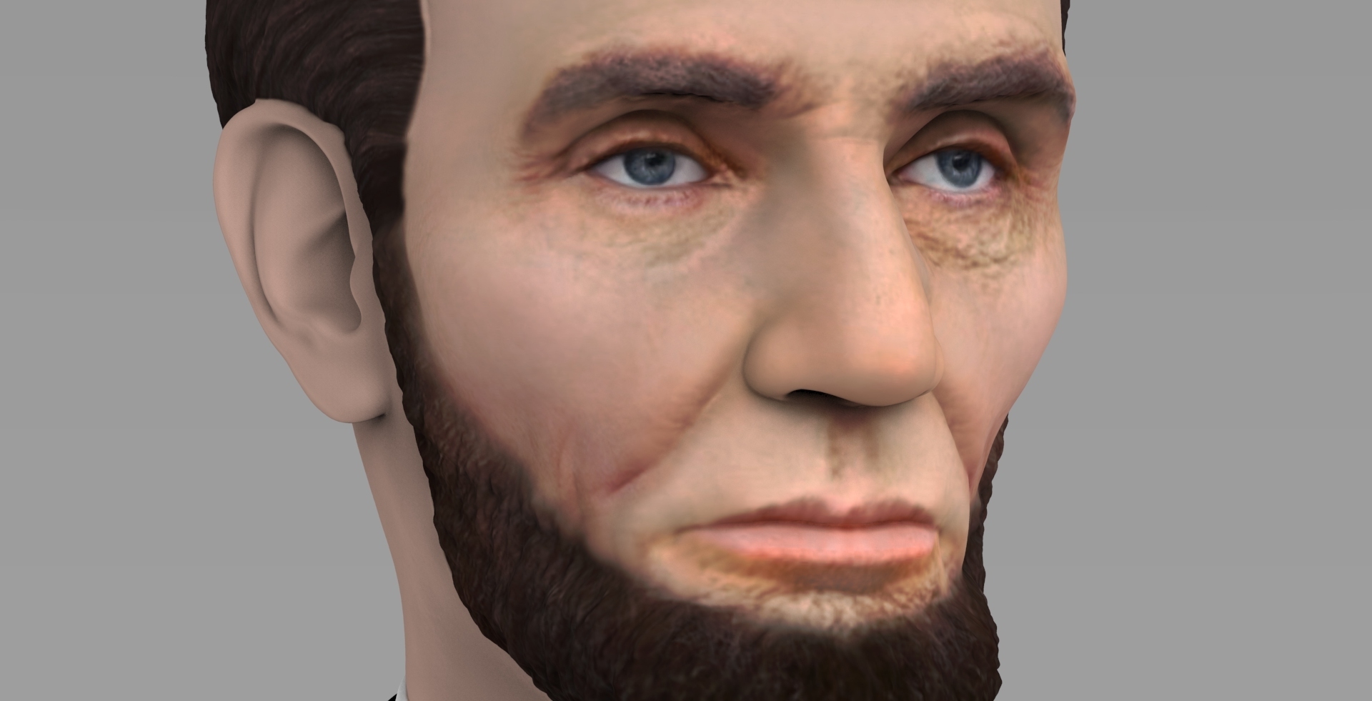 3D file Abraham Lincoln bust ready for full color 3D printing 👤 ・3D ...