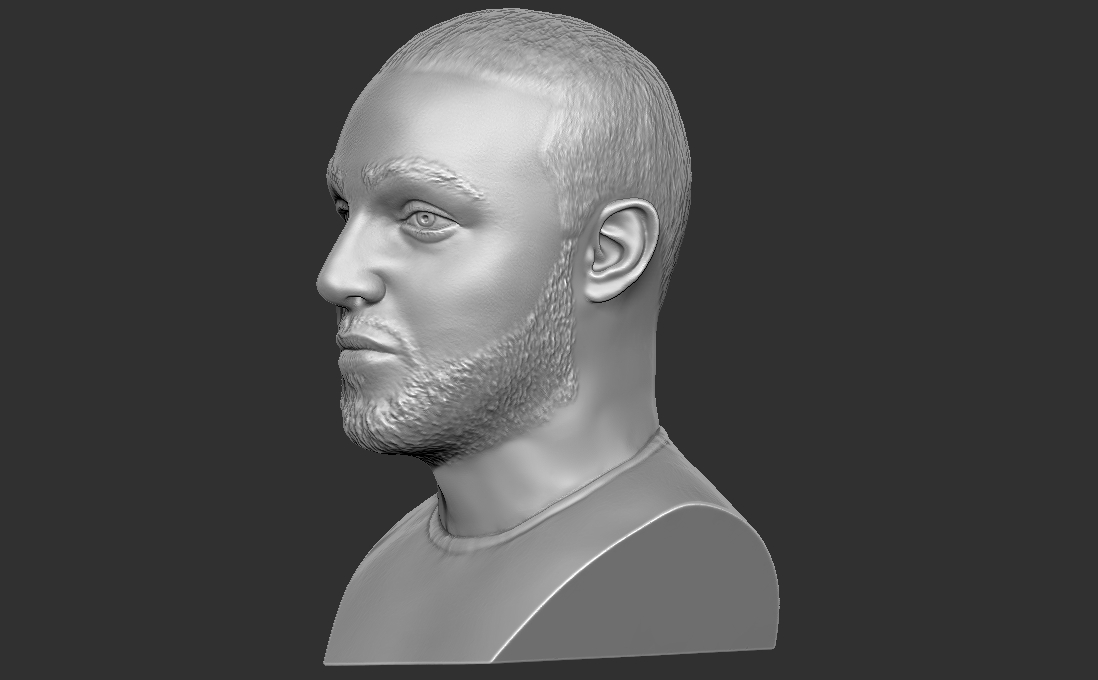 STL file Mac Miller bust for 3D printing 👤 (OBJ)・3D printing model to ...