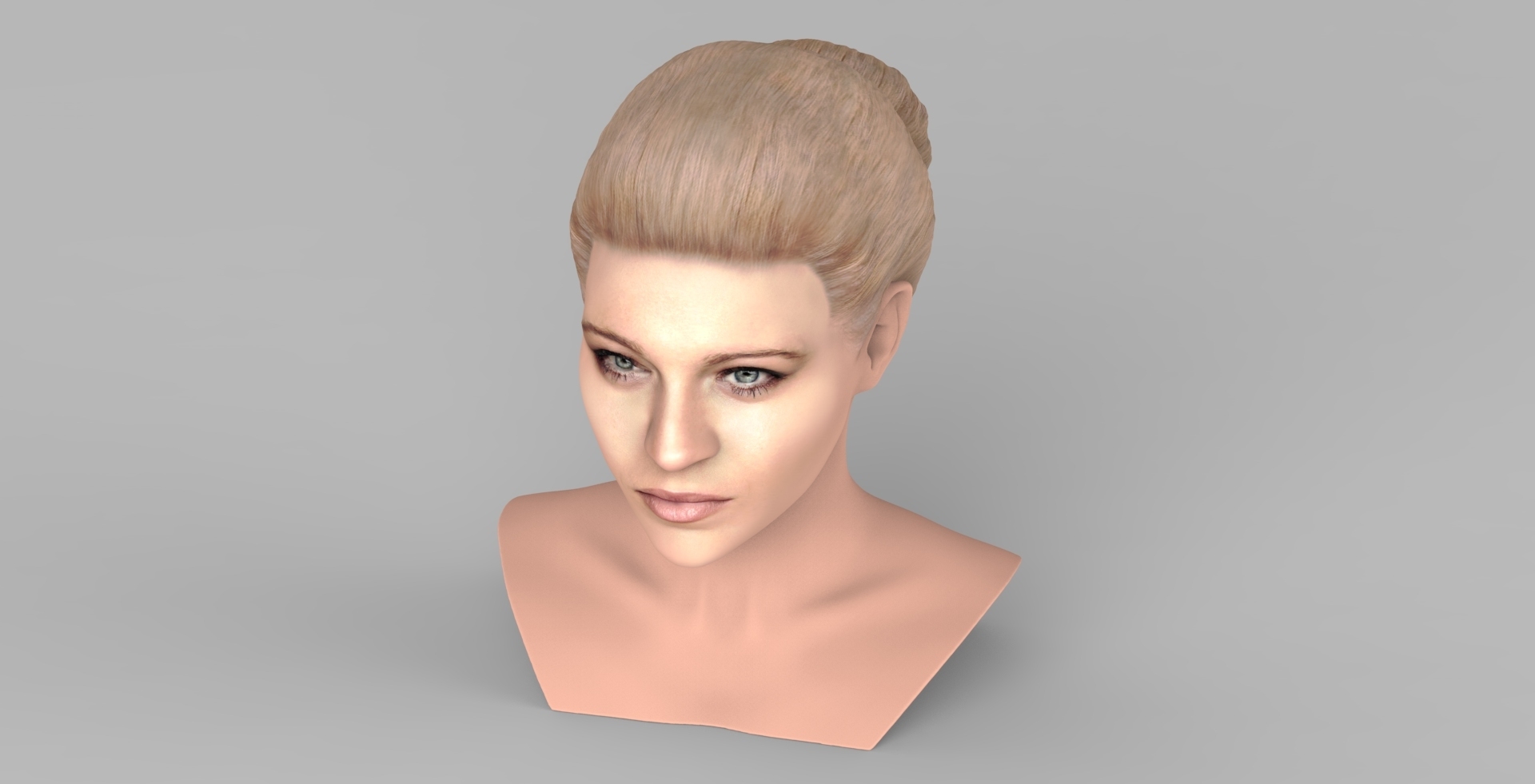 STL file Beautiful woman bust ready for full color 3D printing TYPE 2 👩 ...