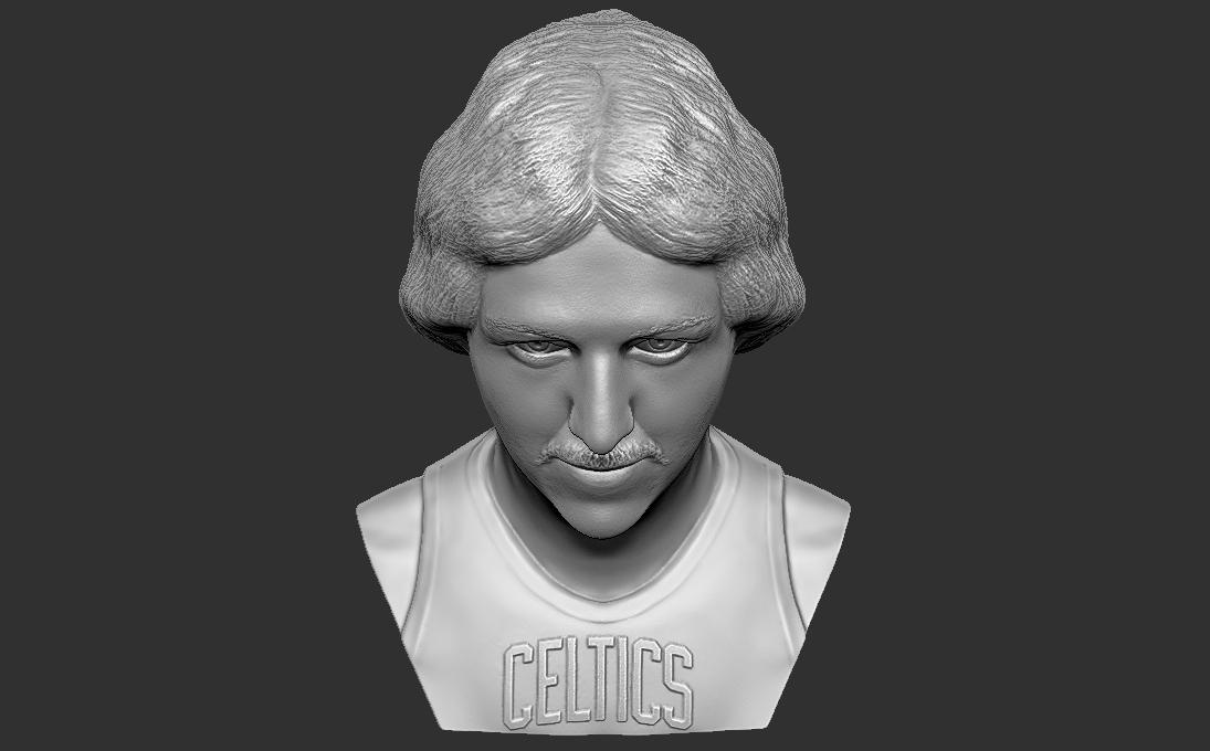 3D file Larry Bird bust 3D printing ready stl obj formats 🐦 ・3D ...