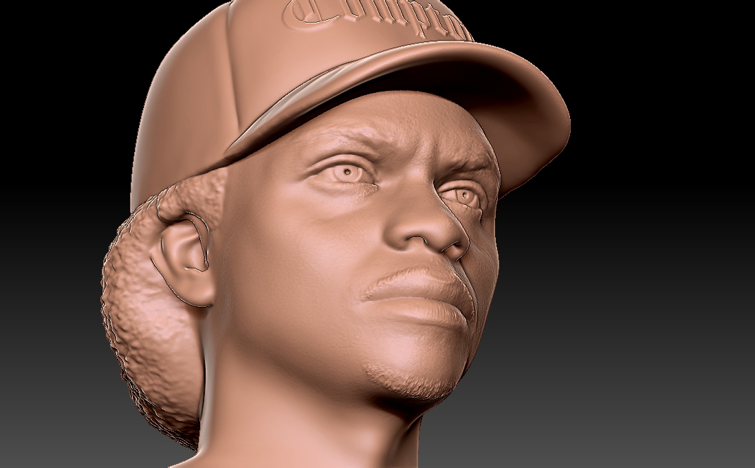 Файл STL Eazy-E bust for 3D printing 👤 (OBJ)・Дизайн 3D-печати для ...