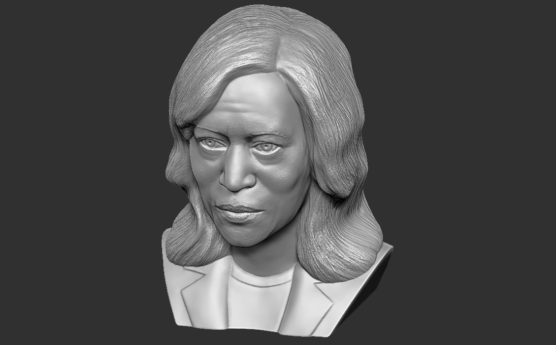 3D file Kamala Harris bust 3D printing ready stl obj formats 👤 ・3D ...