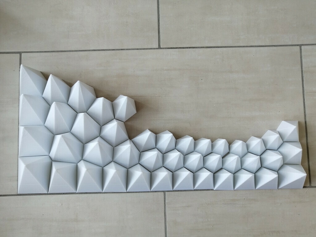 🌋 parametric-wall-3d-volcano・Free STL File for 3D printing・Cults