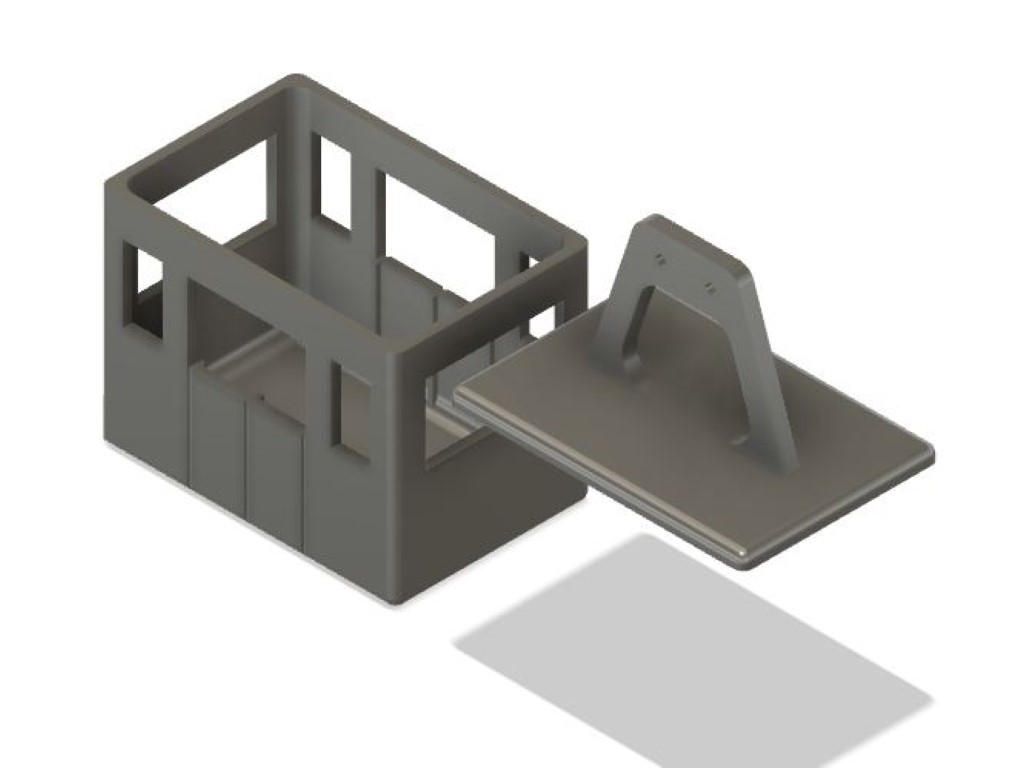 Fichier 3D gratuit Cabine téléphérique miniature cable car for train 🔌 ...