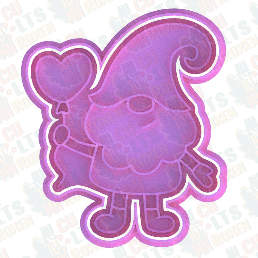 🍪 Emporte-pièce Gnomes de la Saint-Valentin set de 6・Fichier 3D pour ・Cults