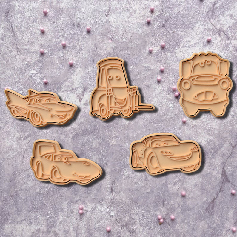 🍪 Cars cookie cutter set of 5・ 3D File for ・Cults