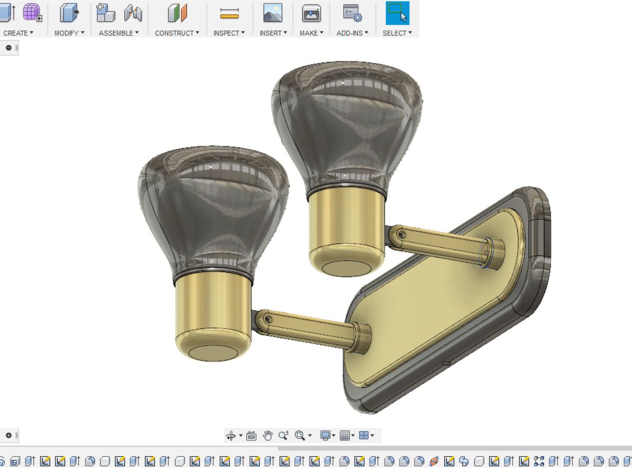 STL file Wall Lamp 🔦・Template to download and 3D print・Cults