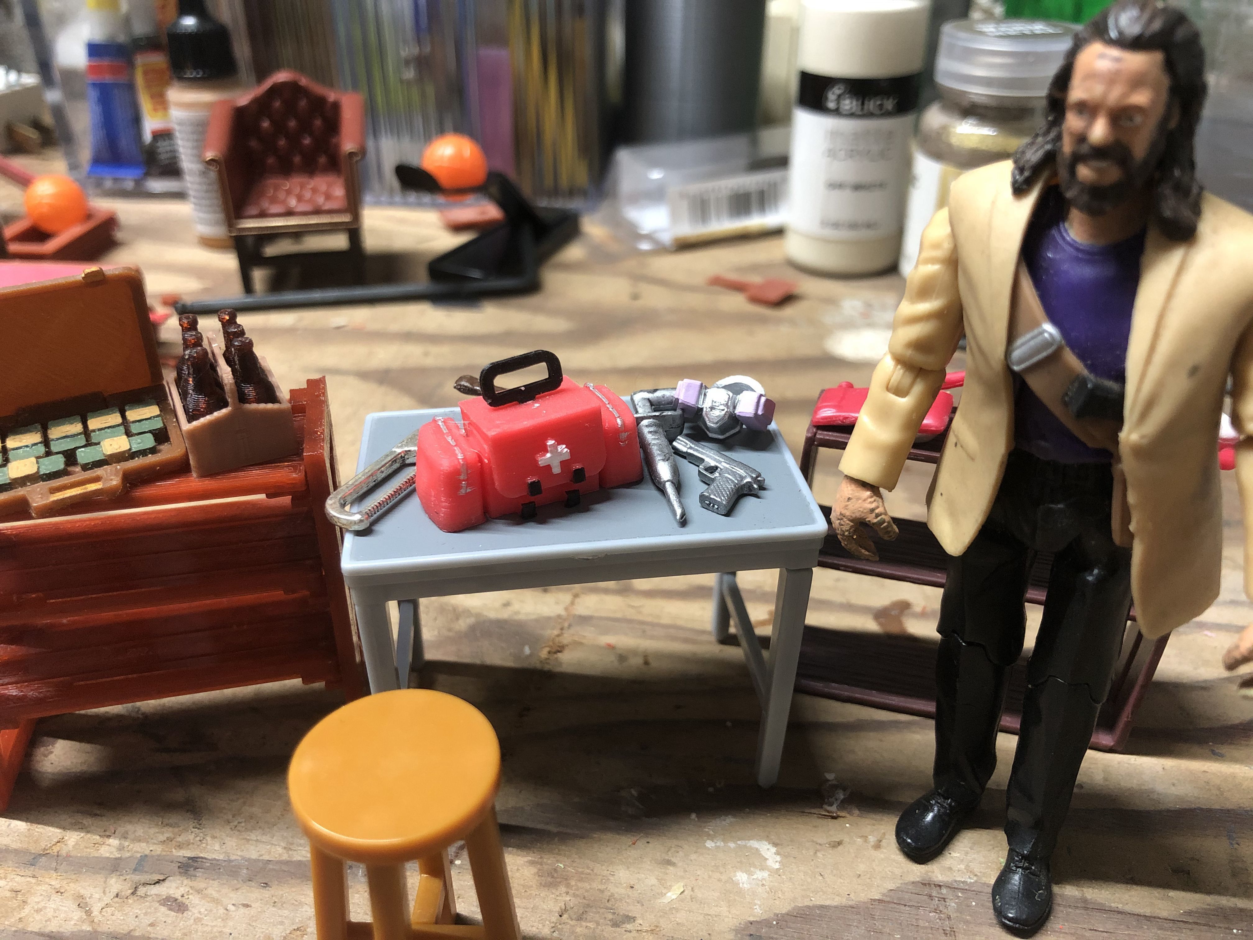 🦸 Medic / First Aid Bag (1:18 scale)・Free STL File for ・Cults