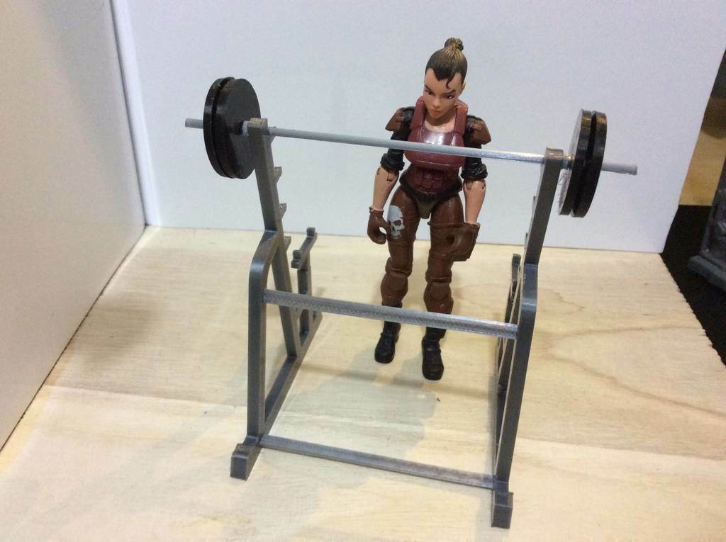 Free STL file Squat Rack (1:18 scale) 🏋️ ・3D print model to download・Cults