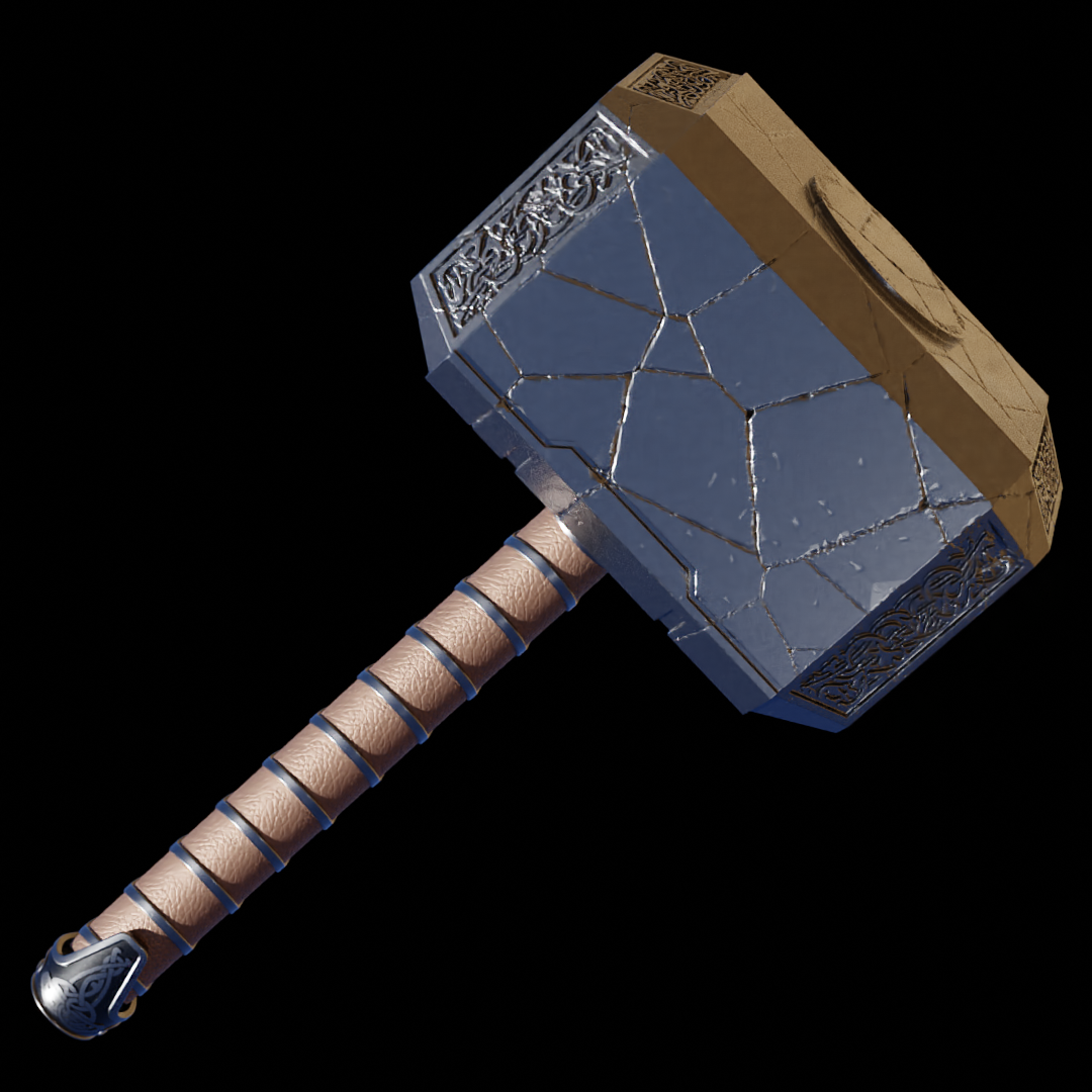 STL file Broken Reforged Mjolnir from Thor: Love and Thunder ️‍🔥 ・3D ...