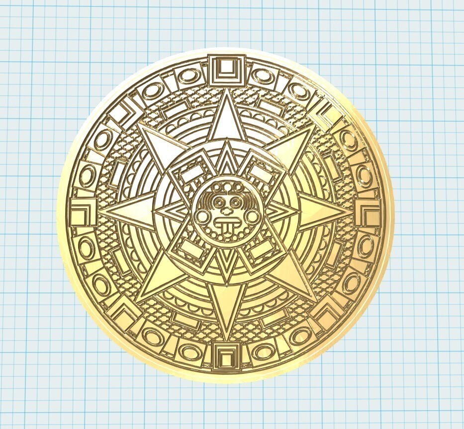 Free STL file aztec calendar 3 📅・3D print design to download・Cults