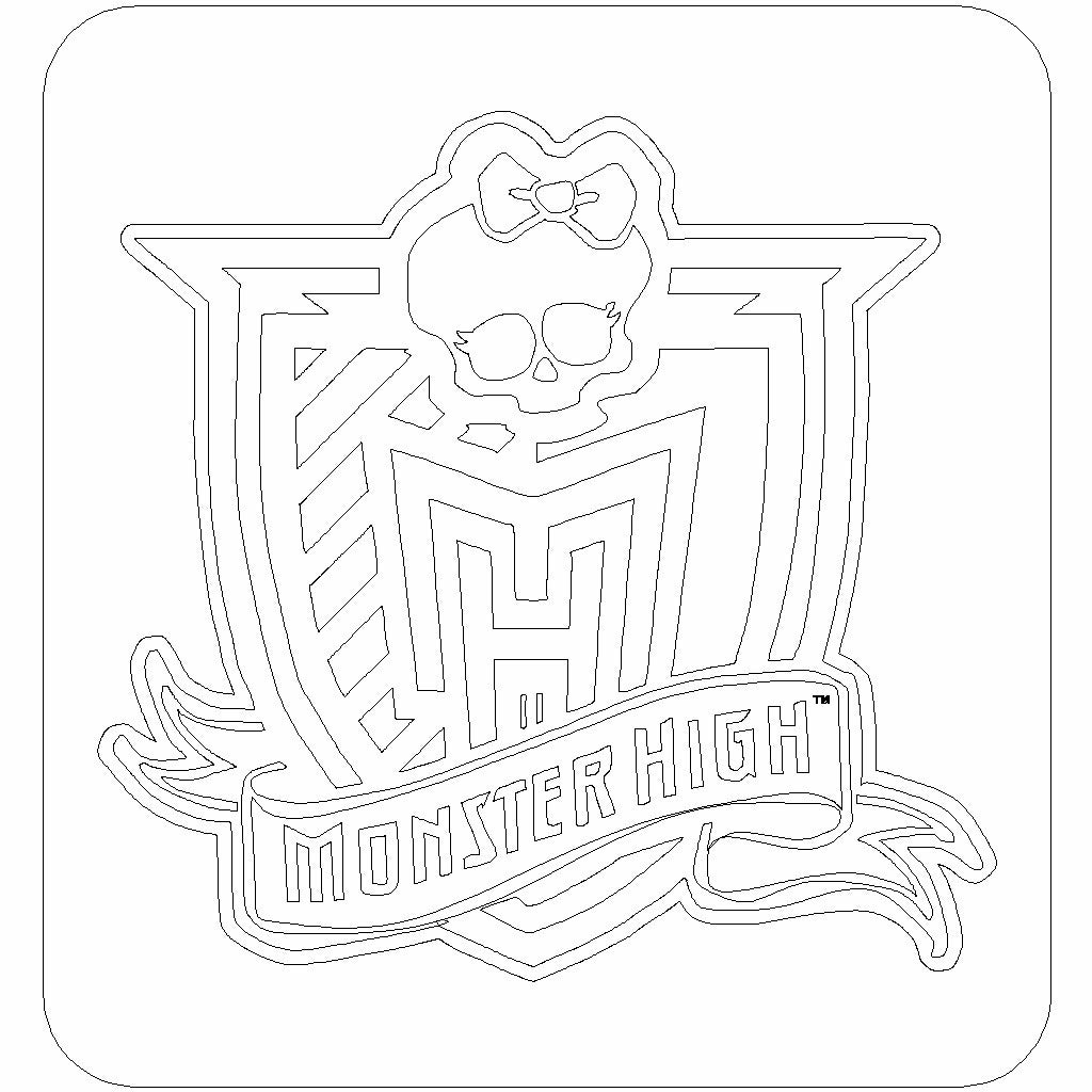 Free DXF file Monster high logo 👹 ・3D printer design to download・Cults