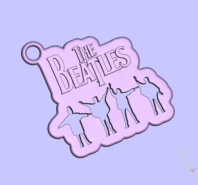 Free STL file the beatles keychain 🗝️・3D printable model to download・Cults