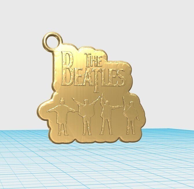 Free STL file the beatles keychain 🗝️・3D printable model to download・Cults
