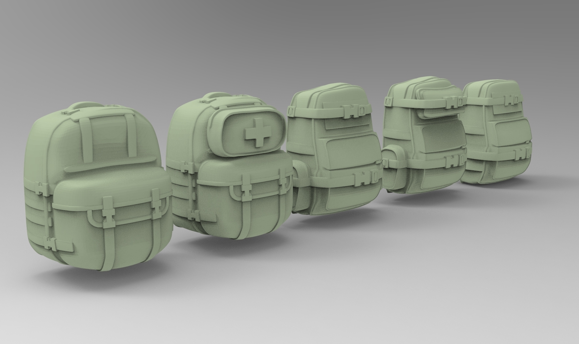 🎒 Backpacks for miniatures・ STL File for ・Cults