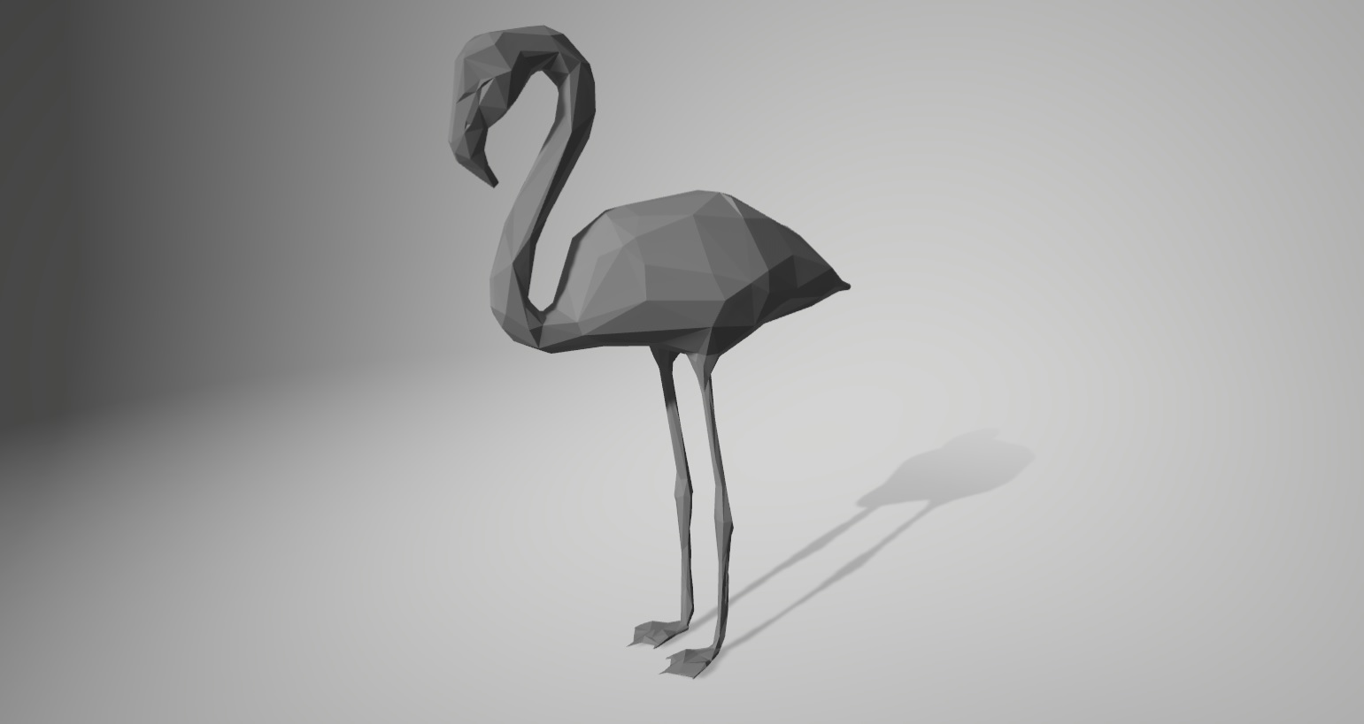 STL file Pink Flamingo LOW POLY 🦩・3D printer design to download・Cults