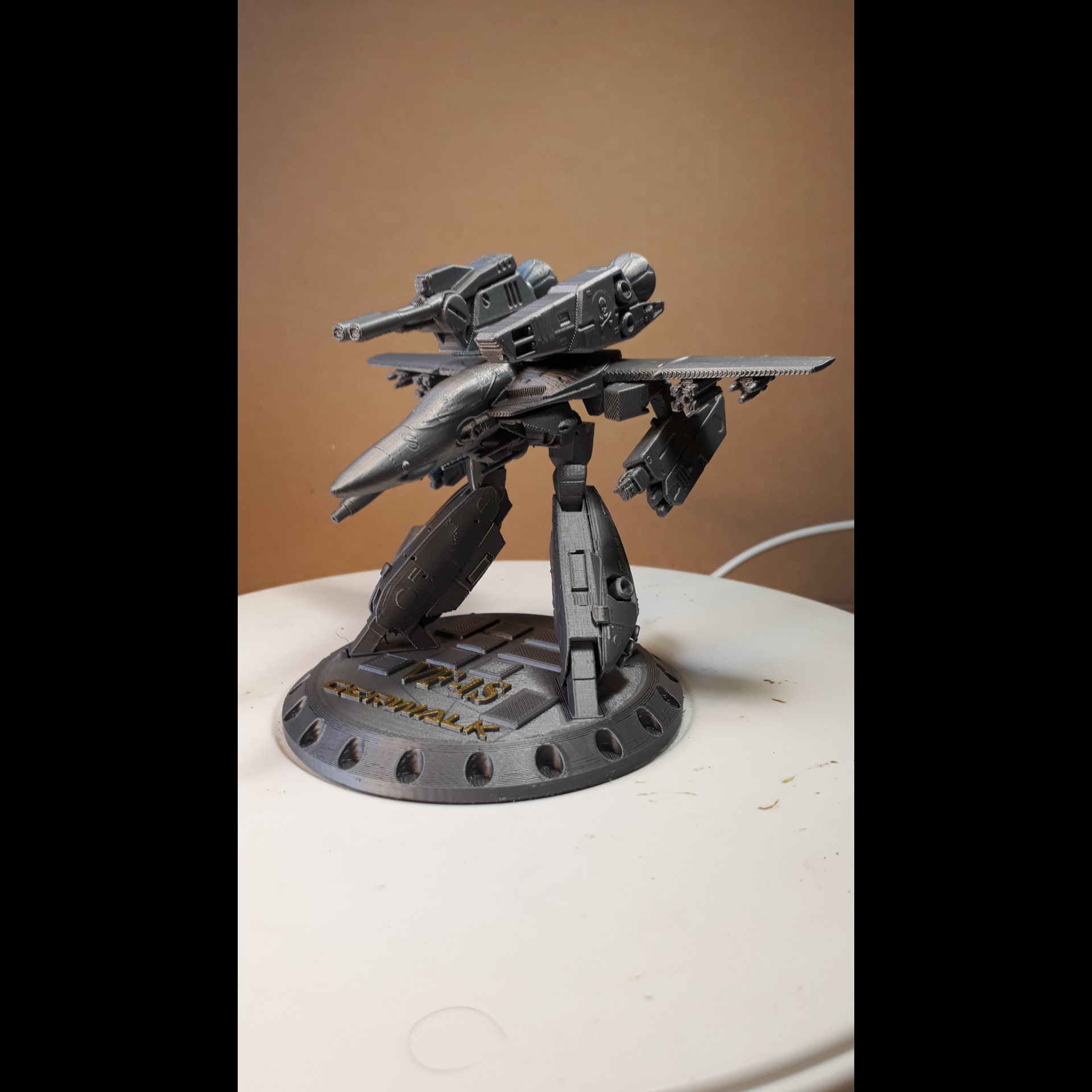 🤖 Gerwalk VF-1S - Macross Robotech Static Figure・ STL File for ・Cults