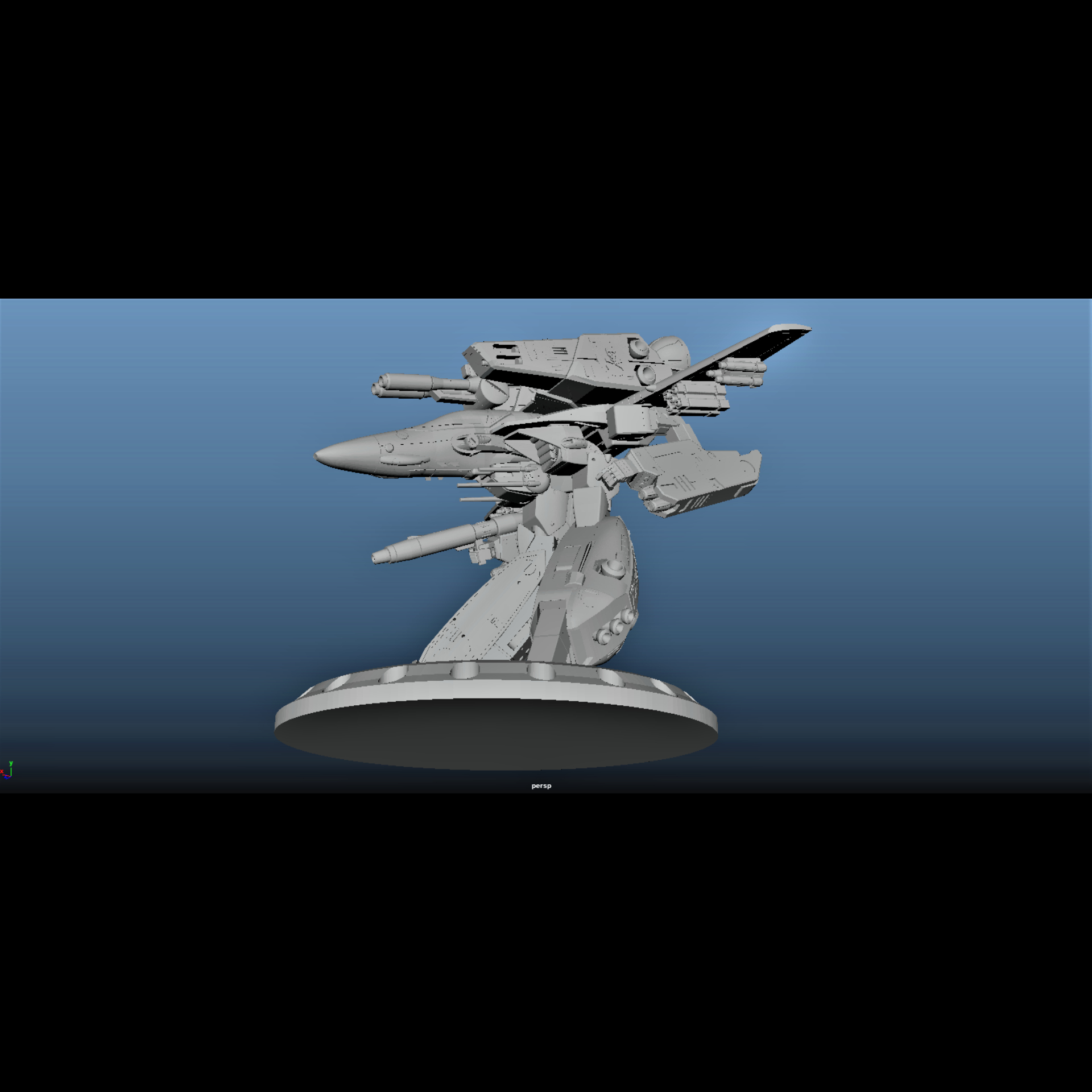 🤖 Gerwalk VF-1S - Macross Robotech Static Figure・ STL File for ・Cults