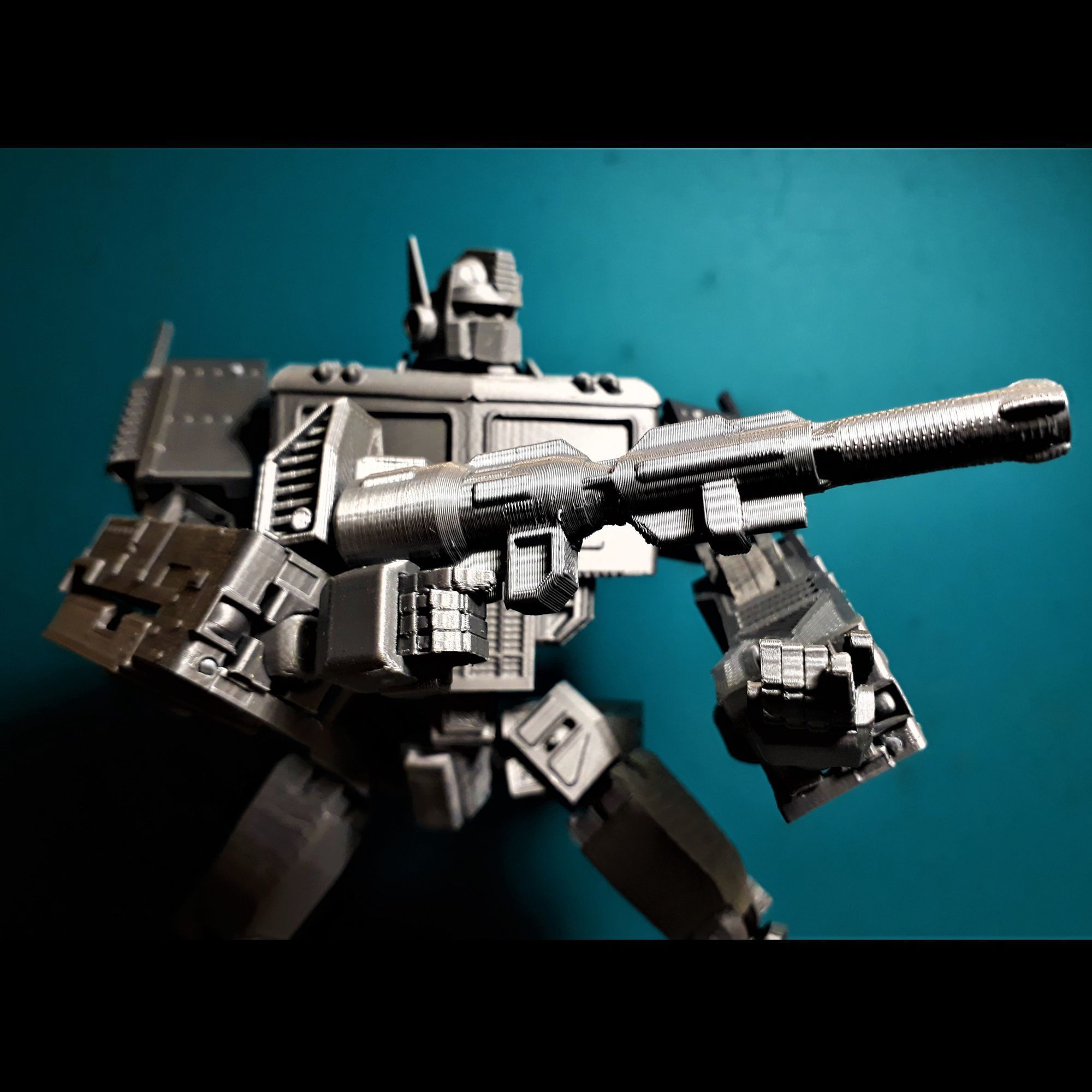 🔫 Optimus Prime Rifle and Support・Free STL File for ・Cults