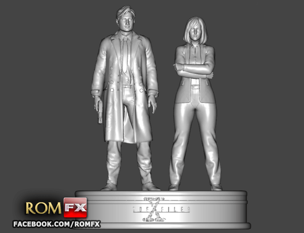 🔫 The X Files - Mulder and Scully Printables Figures・ 3D File for ・Cults