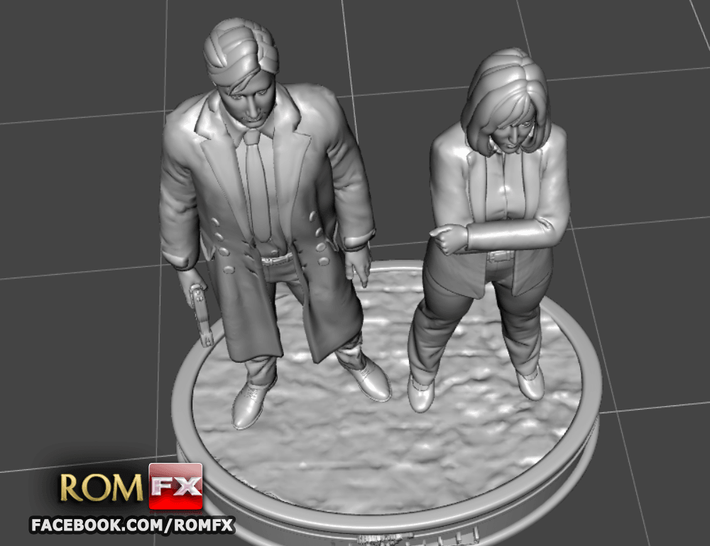 🔫 The X Files - Mulder and Scully Printables Figures・ 3D File for ・Cults